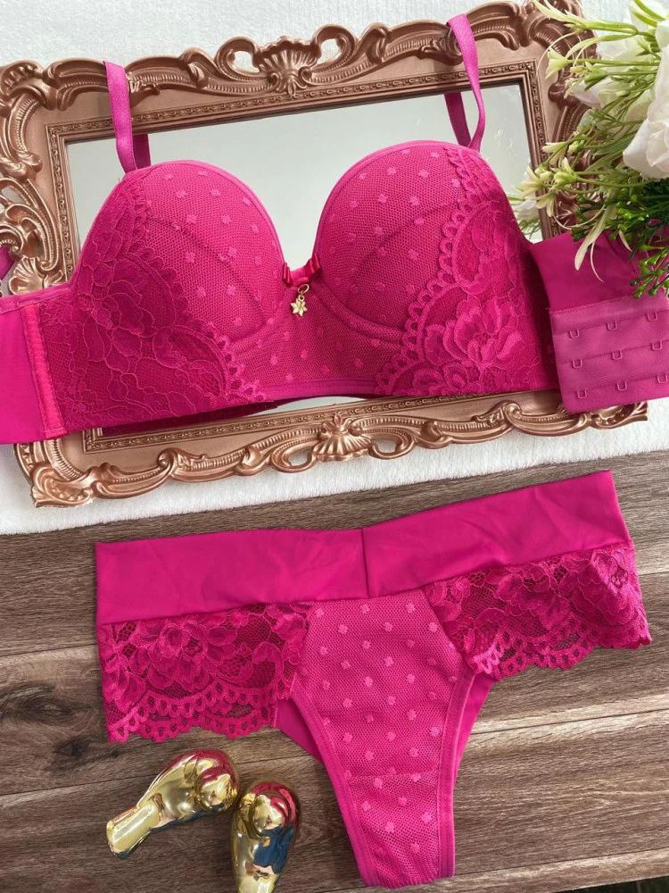 Conjunto Duda (Pink) - Caliente Lingerie